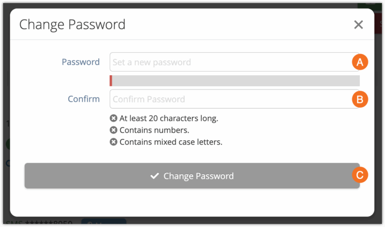 How to change your password - Rezgo Support