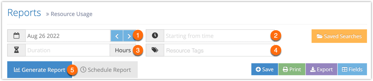 How to create a resource usage report - Rezgo Support
