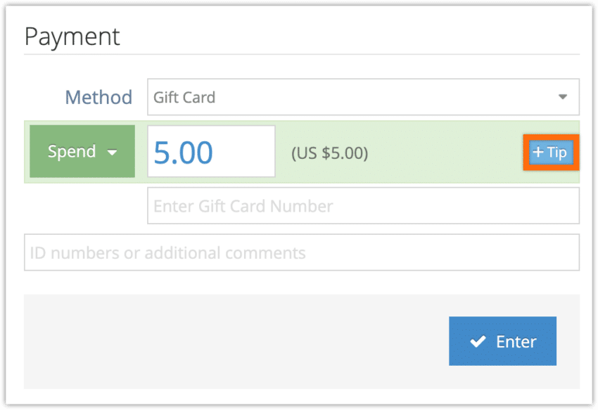 How to manually add a tip to a transaction - Rezgo Support